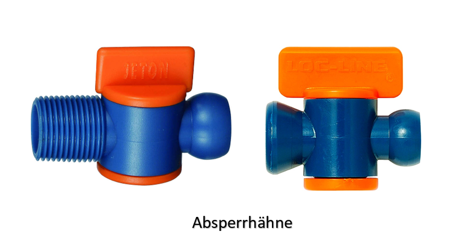 Absperrhahn beidseits Gelenkschlauchanschluss 1/2" | Absperrhahn beidseits mit ...